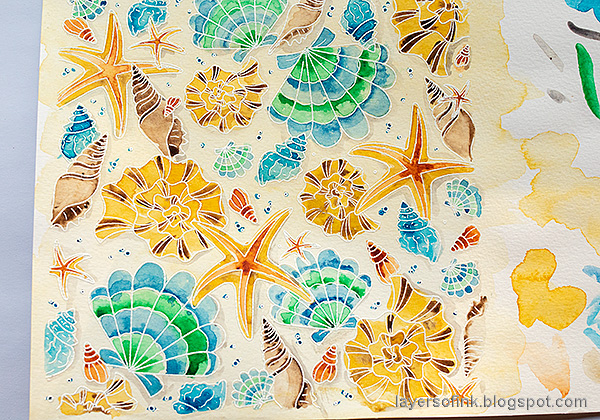 Layers of ink: Watercolor Shells Tutorial