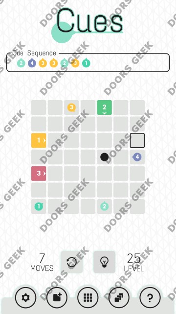 Cues Level 25 Walkthrough ~ Doors Geek