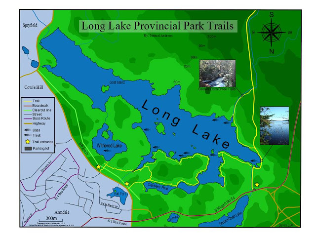 Halifax Nature Conservation: Map of Long Lake