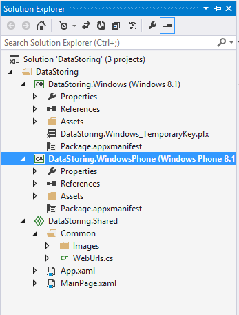 And now solution explorer should be like this: