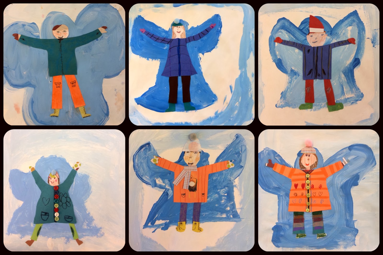 BES Art: Second Grade Snow Angels