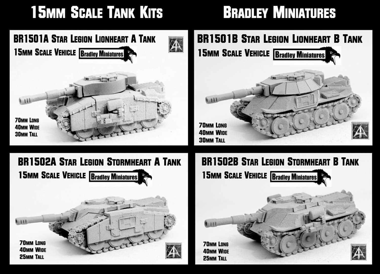 Alternative Armies: Bradley Miniatures releases four 15mm scale tanks ...