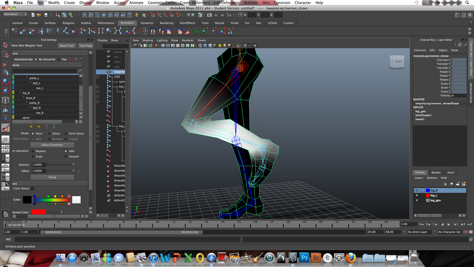 Rigging: Using Maya: Rigging Legs