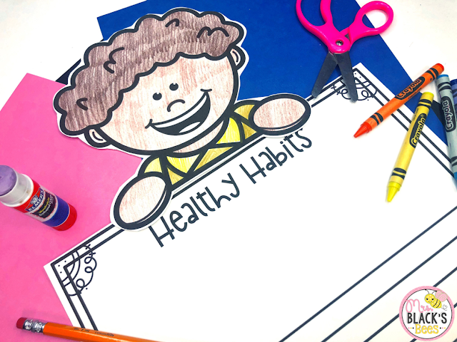 Healthy Habits Bulletin Board and Craft | Mrs. Black's Bees