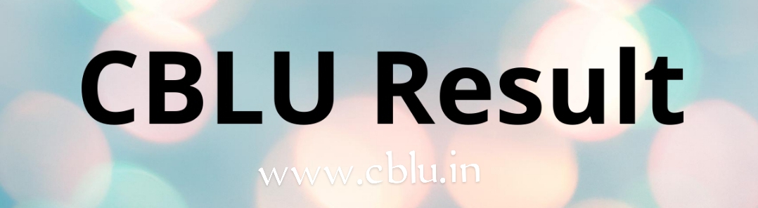 Cblu University result check link 2022