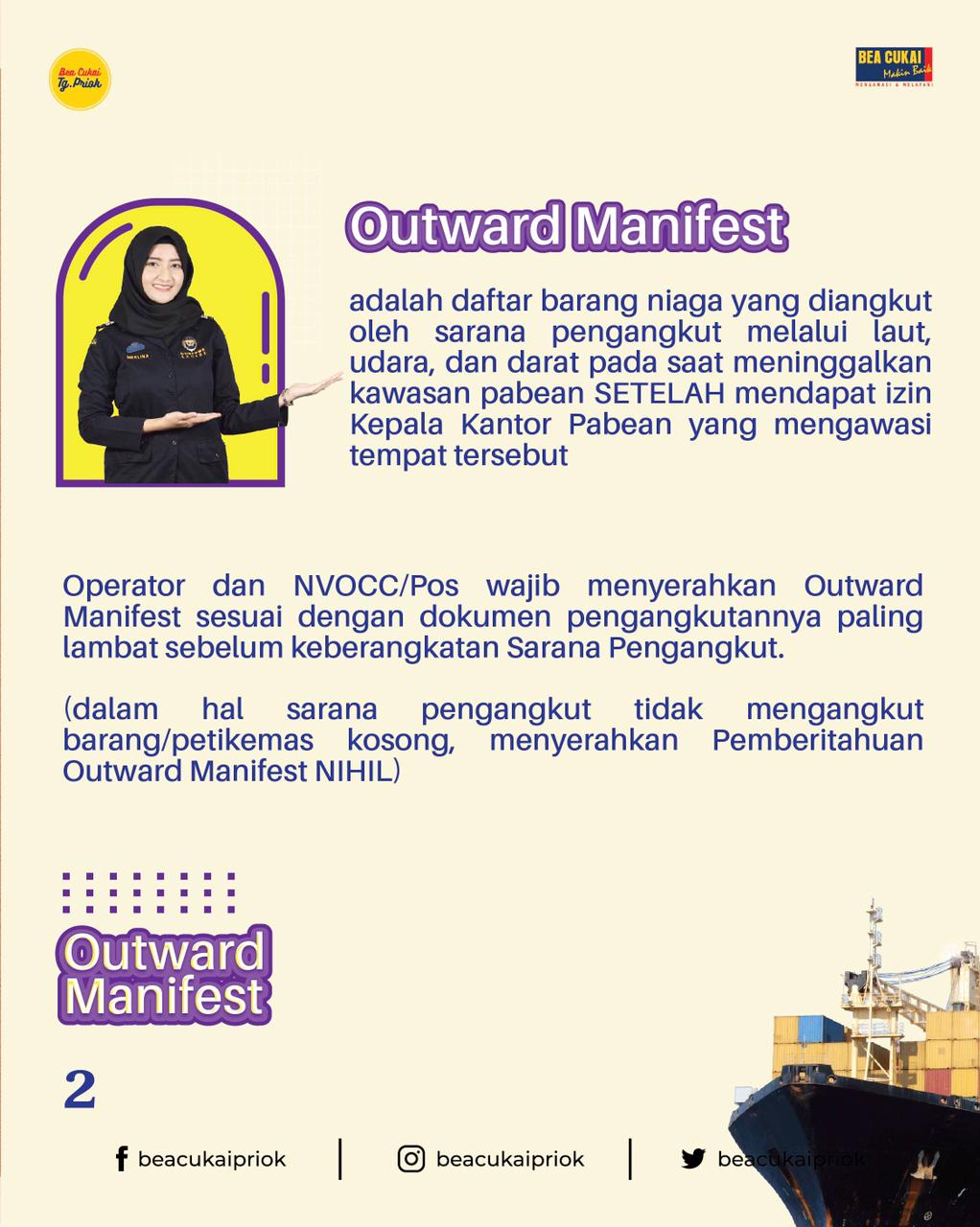 SEPUTAR OUTWARD MANIFEST? ~ INFORMASI