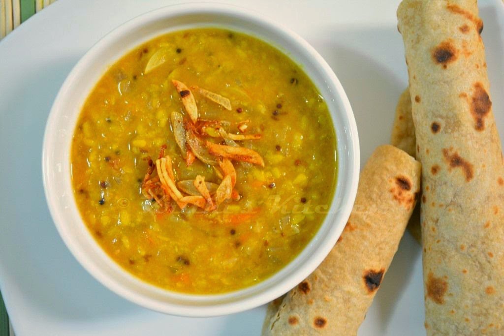 Krithi's Kitchen: Lasooni Dhal Fry / Dhal with Roasted Garlic | Indian ...
