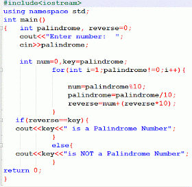Find Palindrome number in c++ ~ C++ Programming Tutorial for Beginners