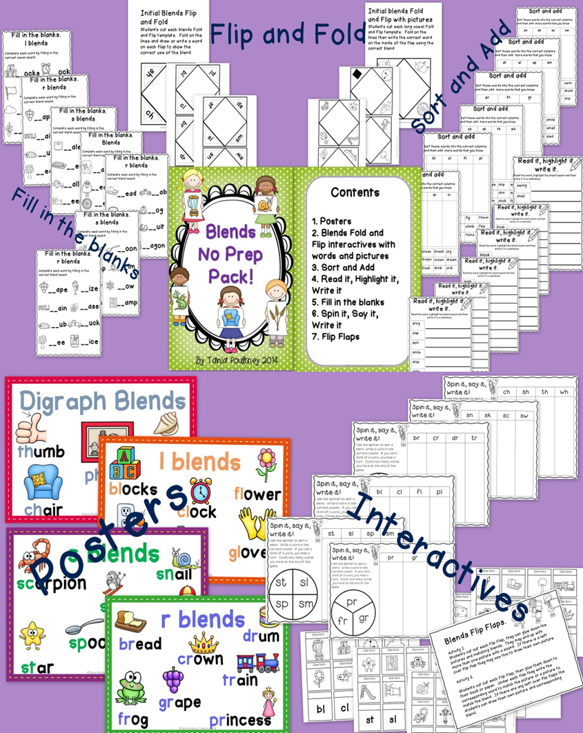 Classroom Ponderings: Blends No Prep Pack