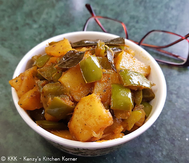 Kenzy's Kitchen Korner... : Capsicum Papeto (Capsicum Potato)
