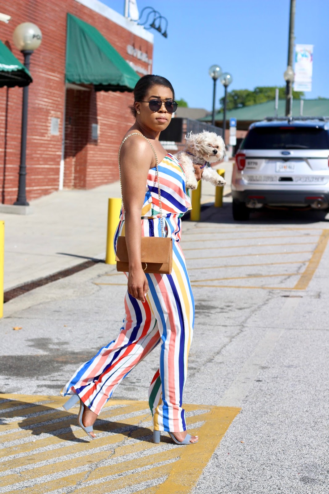 Rainbow Jumpsuit | The Savvy Singer