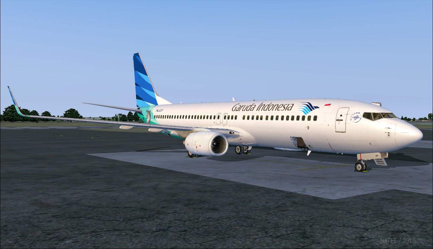 Boeing 737-800/WL / Garuda Indonesia / Multiple Registration Pack (NGX) ~ justsomewritings