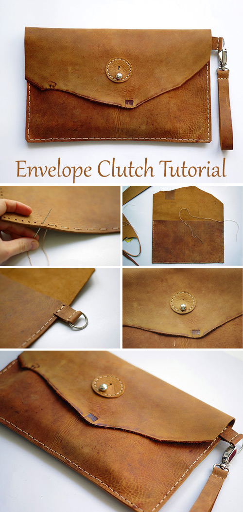 Make a DIY Envelope Bag Clutch ~ DIY Tutorial Ideas!