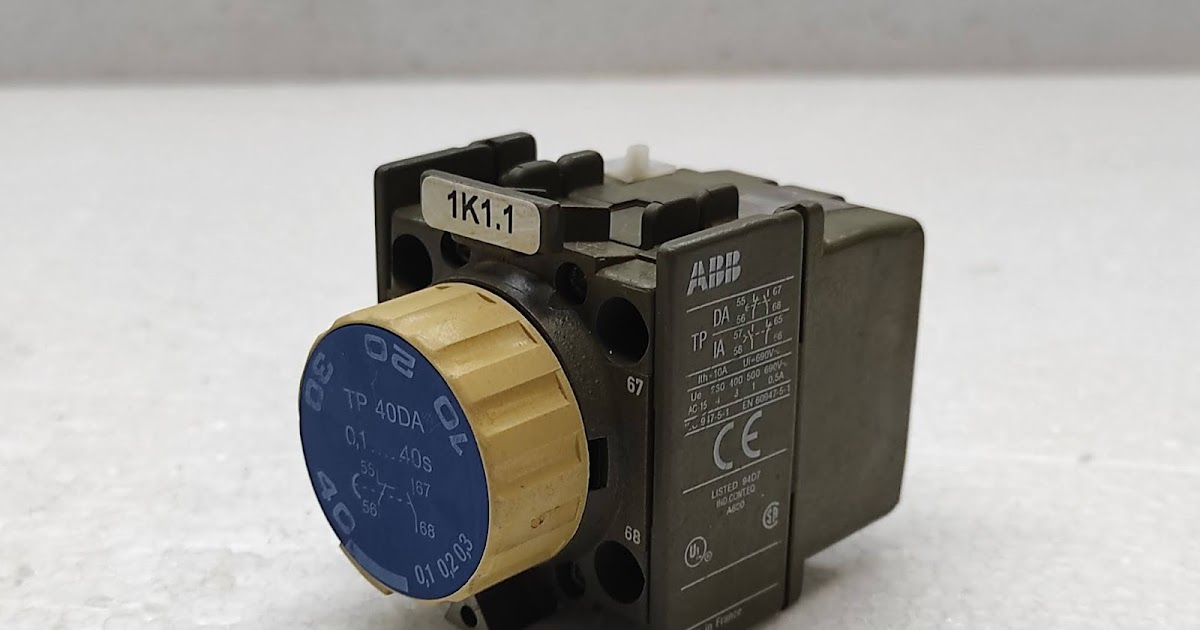 ABB TP 40DA CONTACTOR DELAY TIMER TP40DA 0.1-40S