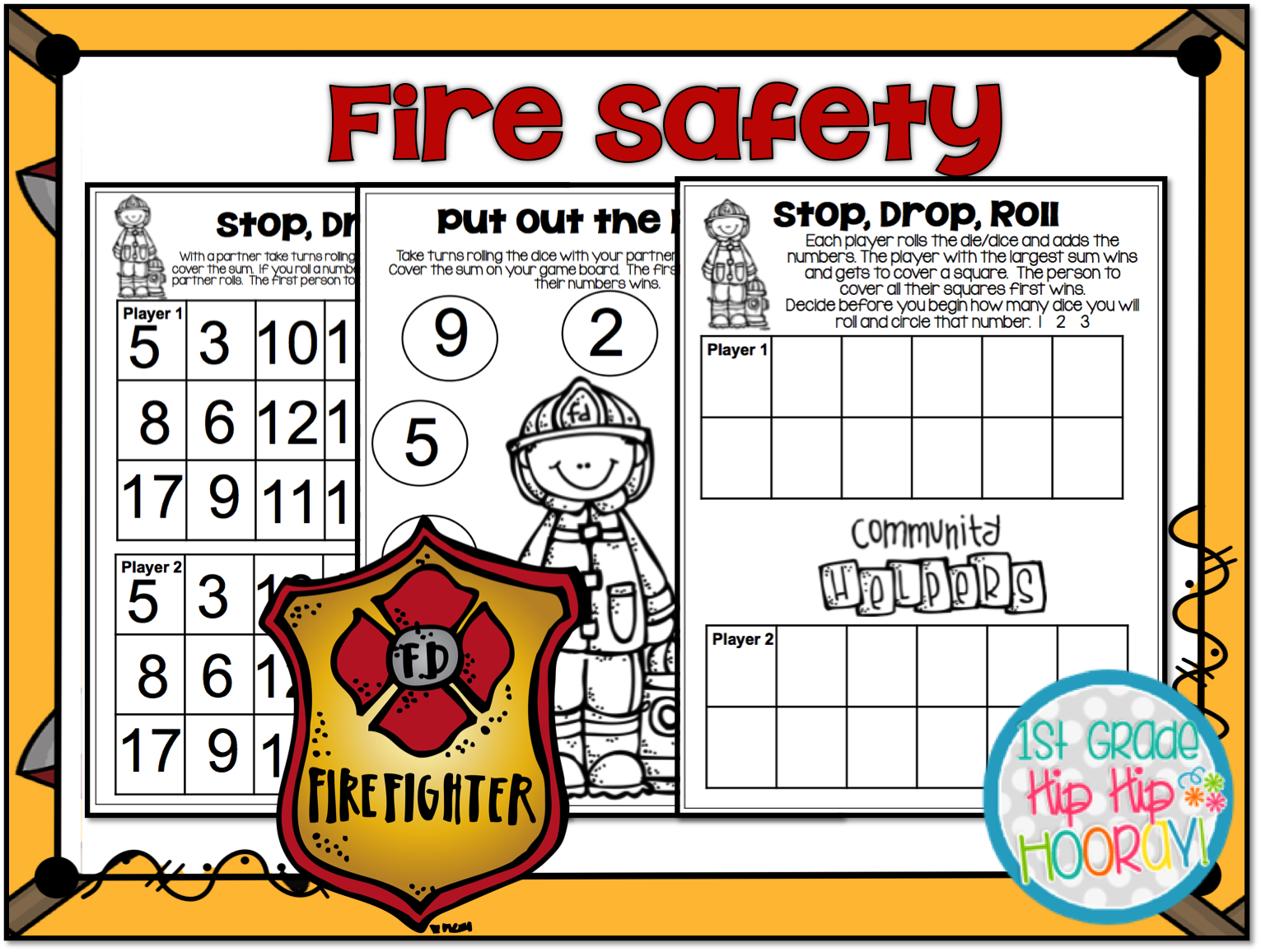 1st Grade Hip Hip Hooray!: October is Fire Safety Month!