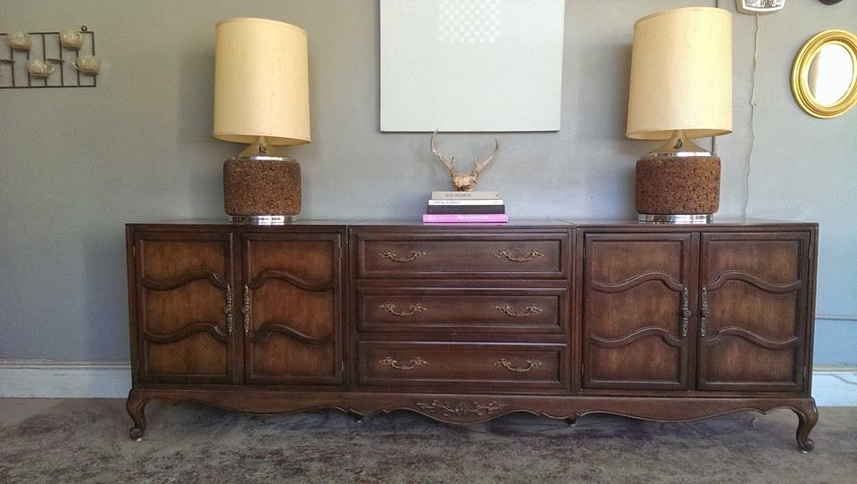 Vintage Ground: Extra Long Stunning Vintage Buffet / Media Stand ...