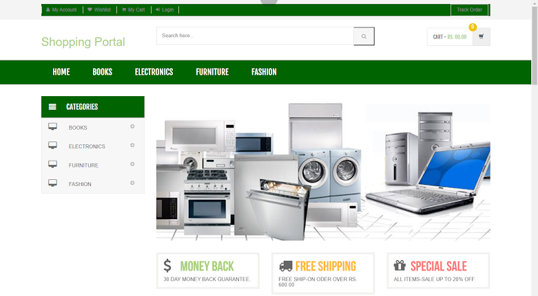 Online Shopping System Project using php mysql with Source Code | Free ...
