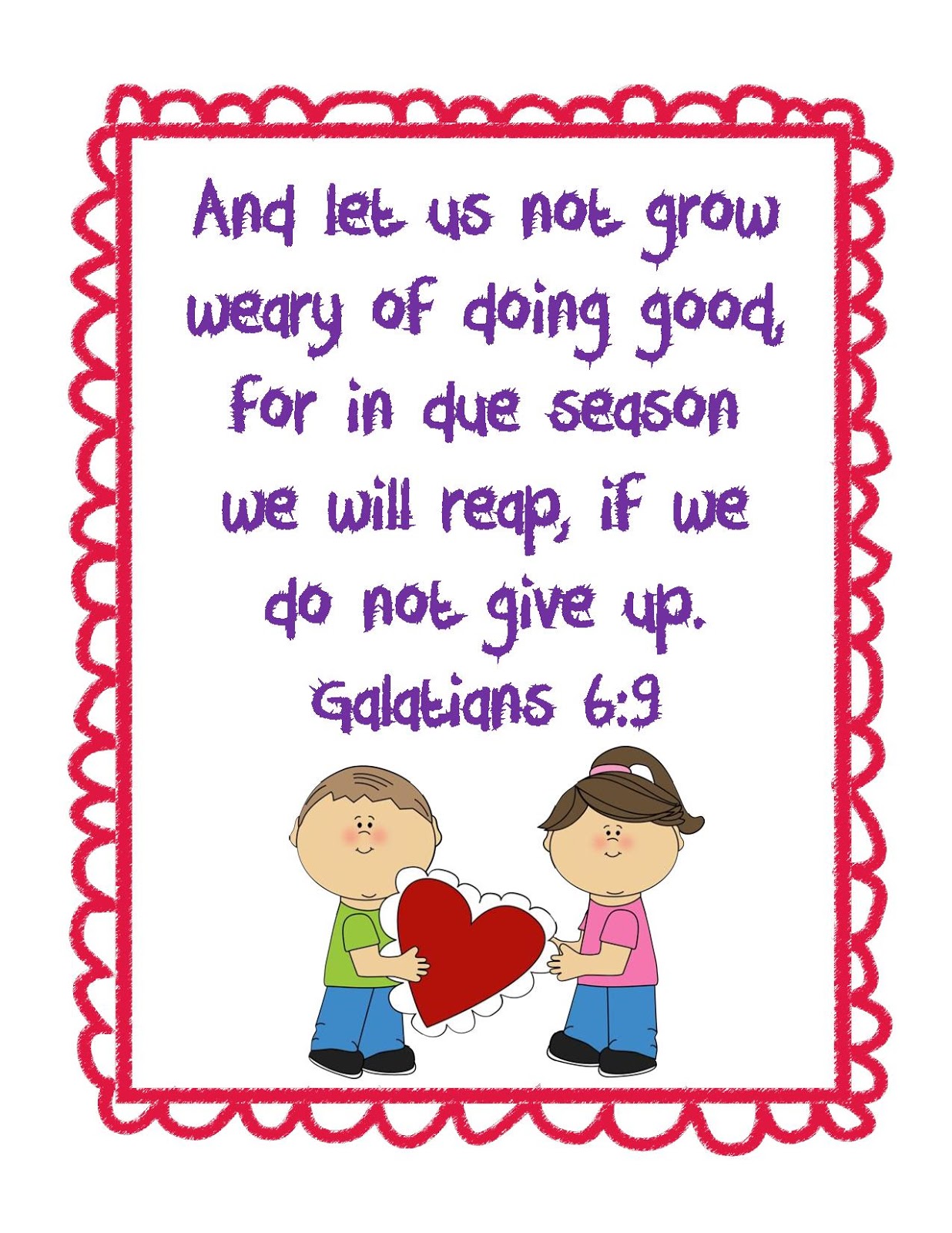 gwhizteacher: ID Badge Verse - Galatians 6:9