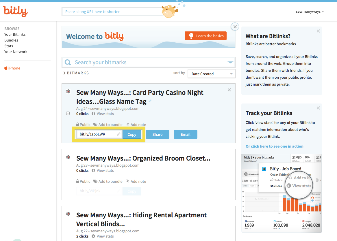 Sew Many Ways...: How To Shorten URL Addresses for Twitter, Facebook ...