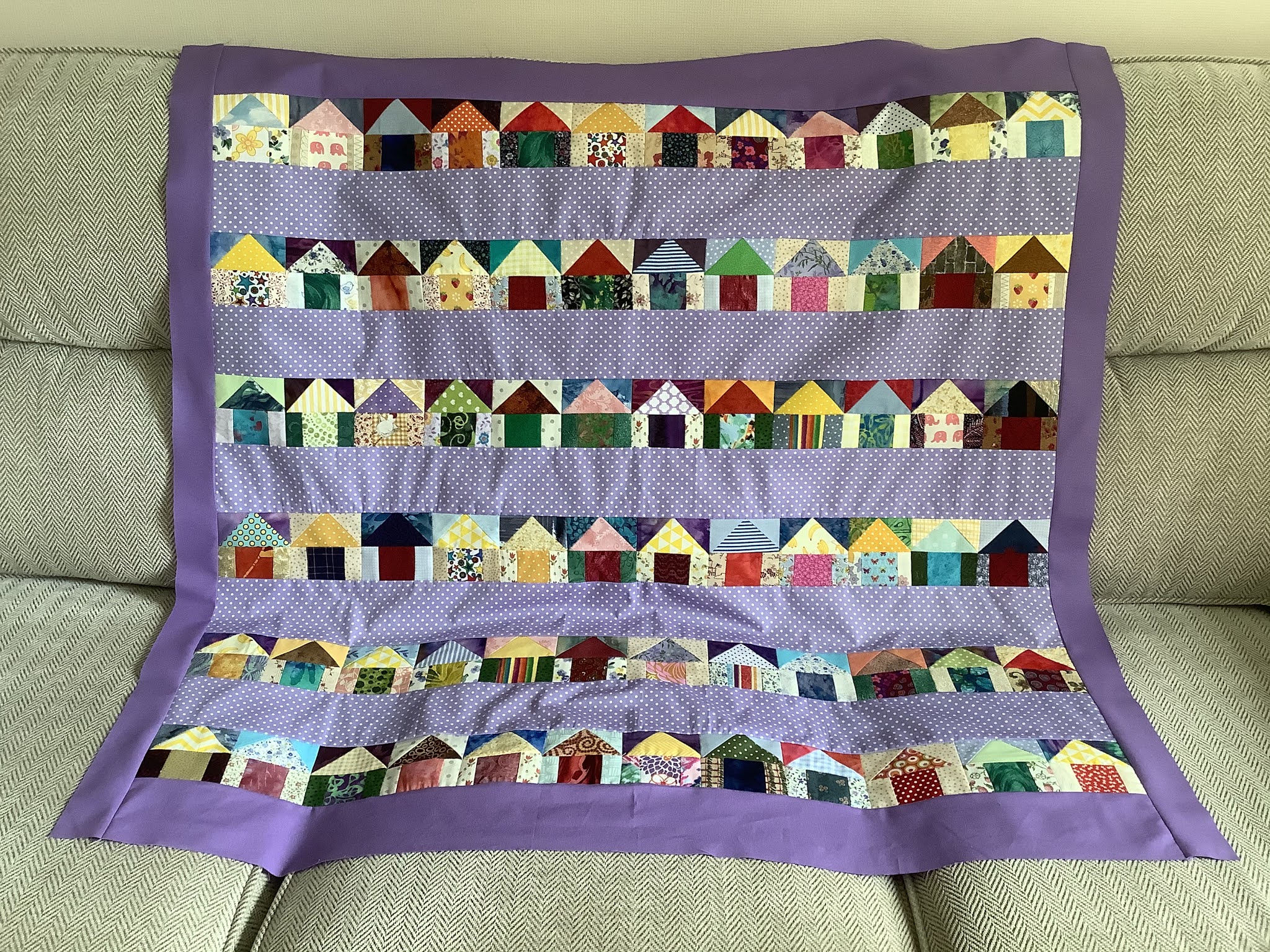 Koshka2 Quilts: Ticky Tacky Houses flimsy