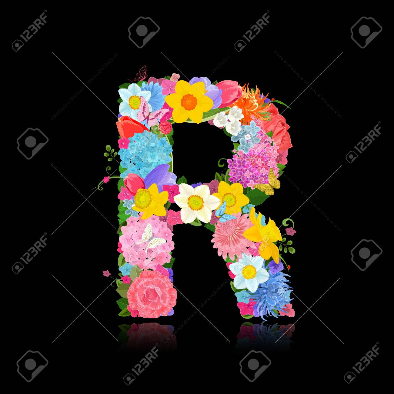 Fancy Letter R Designs - Birthday Letter
