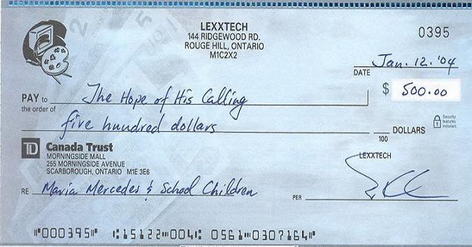 Comment Remplir Un Chèque Banque Canadienne Impériale de Commerce (CIBC ...