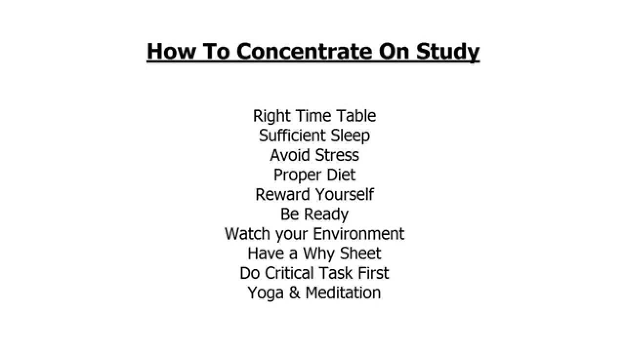UED102 (STUDY SKILLS): MEMORY LEARNING & IMPROVING CONCENTRATION