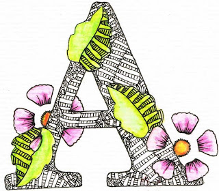 Creative Doodling with Judy West: Detailed Alphabet Distructions