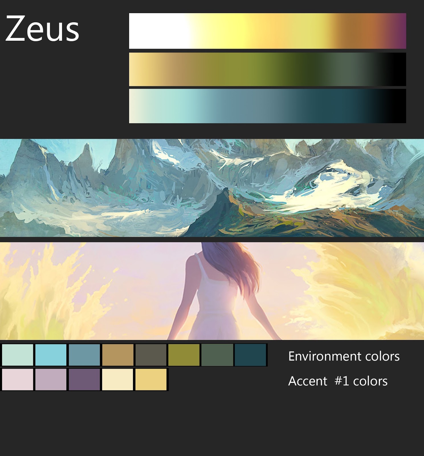 Photography Guru Style Guide: Environments - Final Color Palettes
