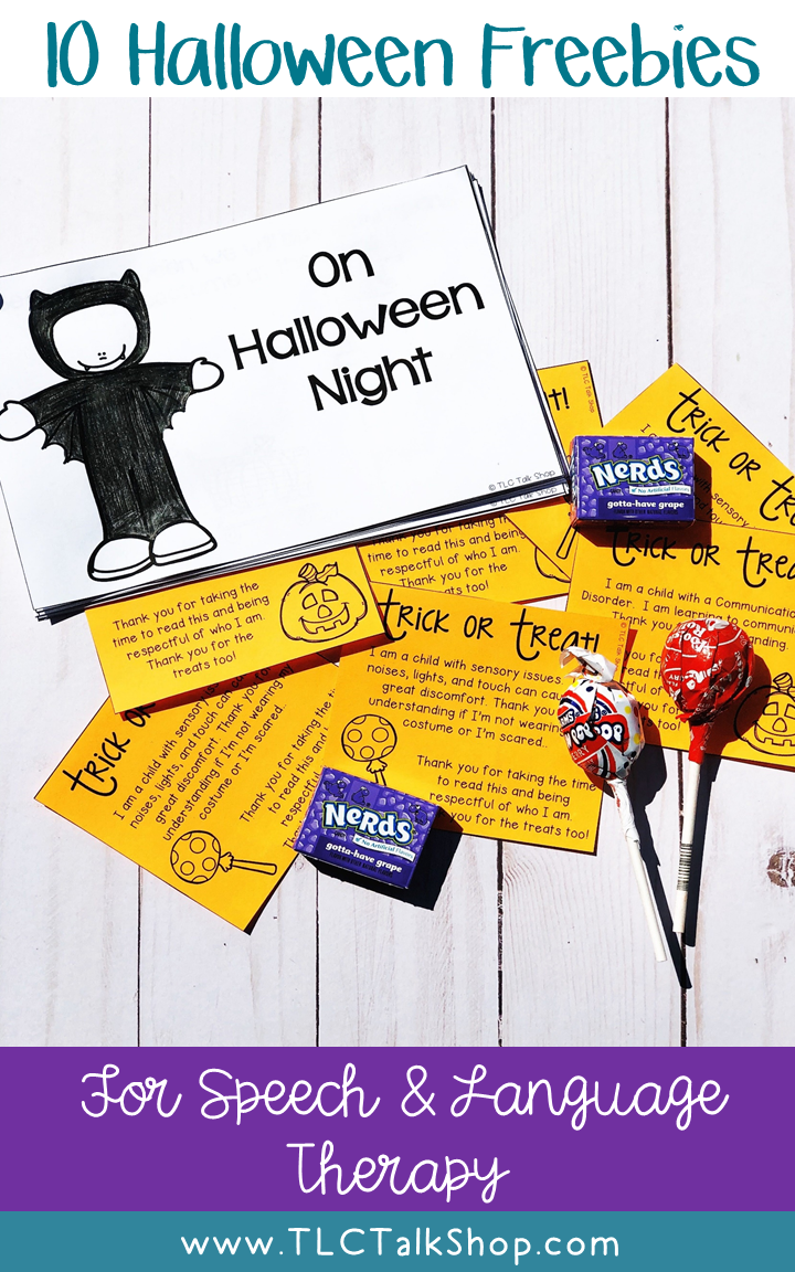 10 Halloween Freebies for Speech and Language Therapy - TLC Talk Speech ...