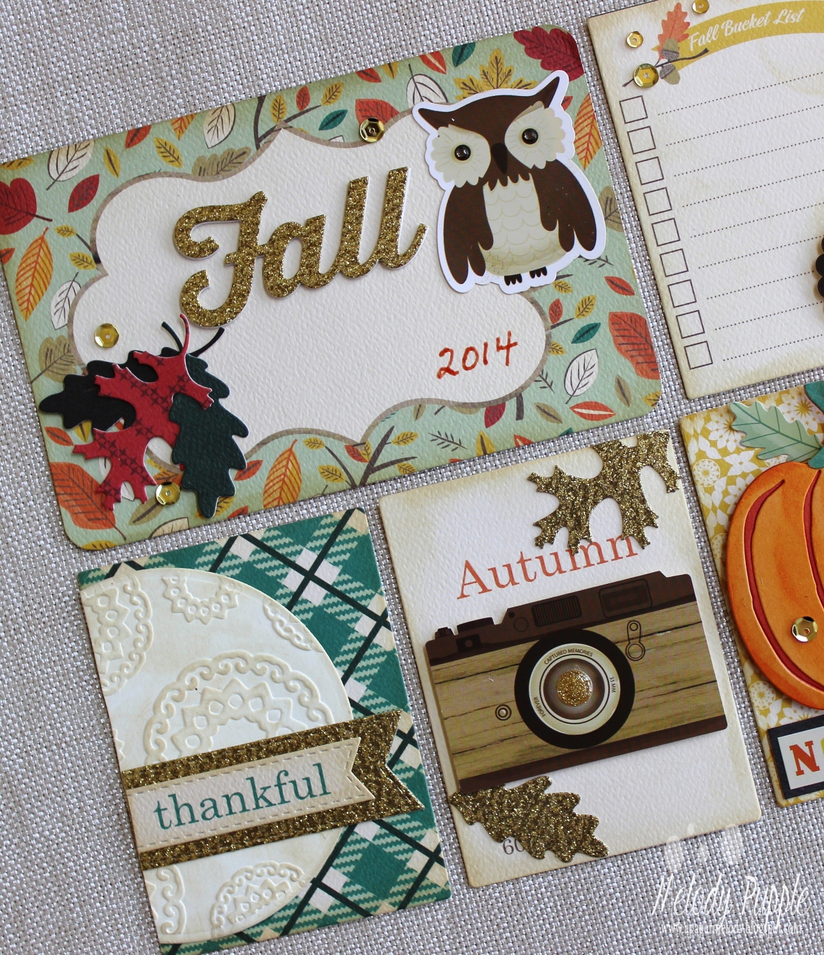 A Paper Melody: Fall Themed Journaling Cards