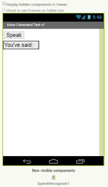MIT App Inventor 2 - Voice Recognition