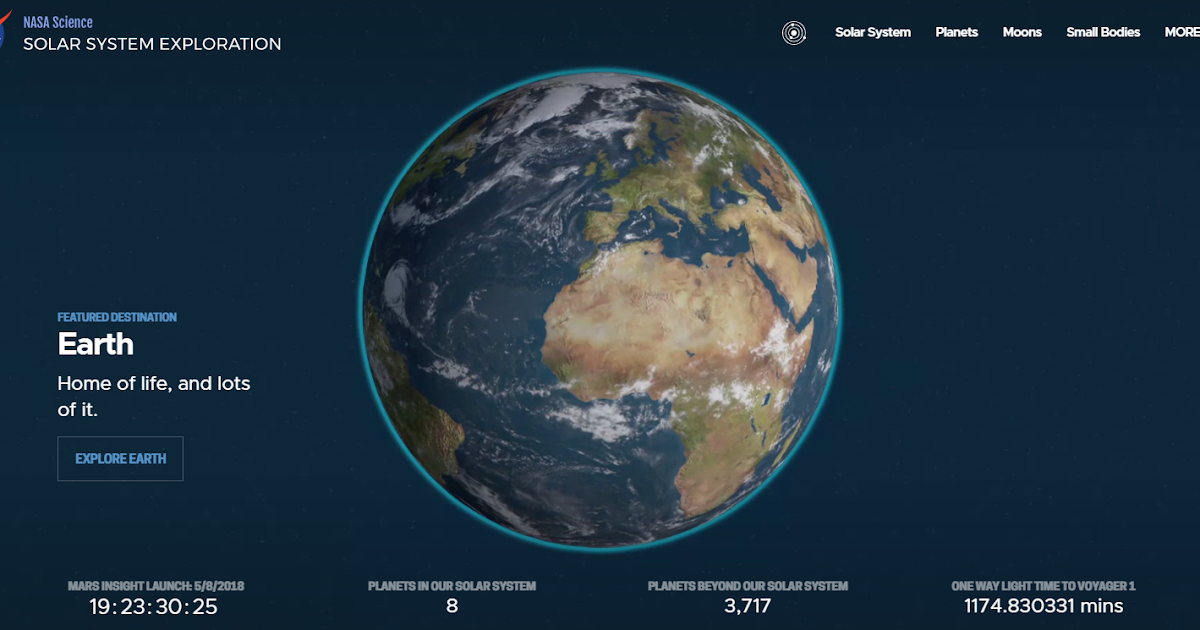 English Elda: NASA's Interactive Guide to the Solar System