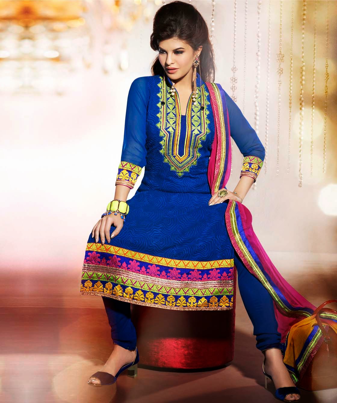 Indian Readymade Suits 2013-2014 | Latest Colorful Embroidered Dresses ...