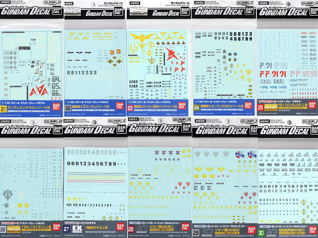 ABCbajet Hobby: Bandai Gundam Decal List [Update 04-27-2014]