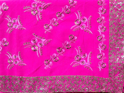 Embroidery Pink Sari