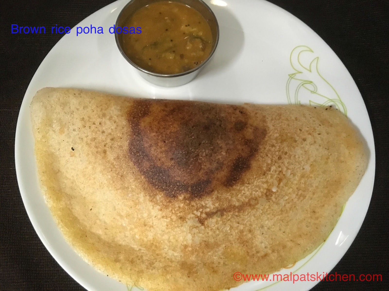 BROWN RICE -POHA DOSAS, how to make dosas with brown rice and poha ...