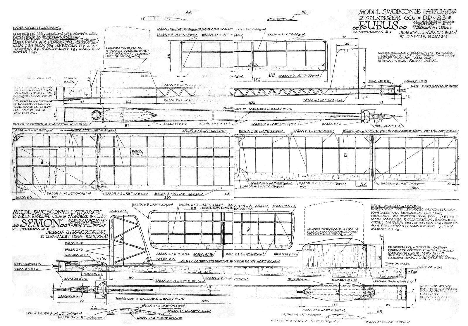 Volar Libremente - Free Flight Models Airplanes: F1K - Co2 Motor