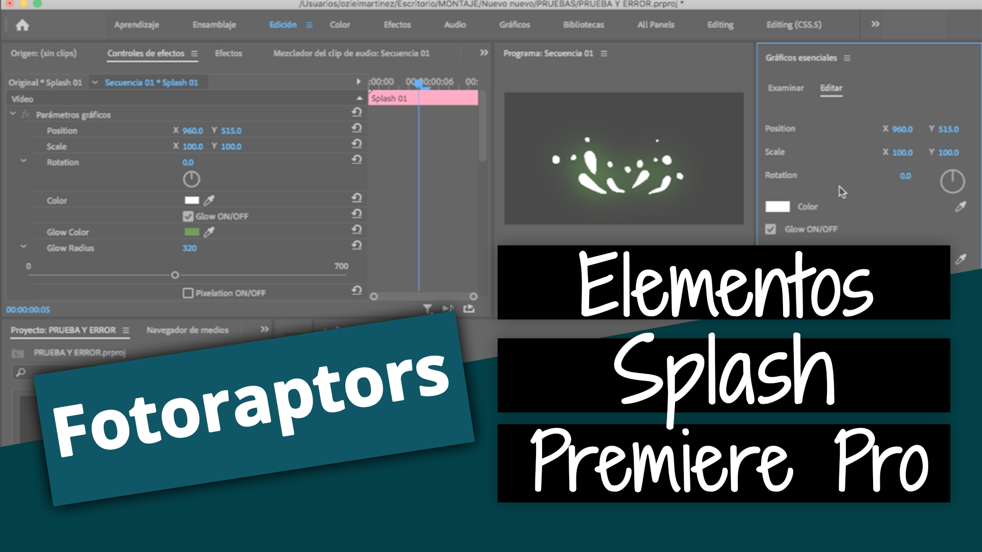 SPLASH para PREMIERE | GRATIS