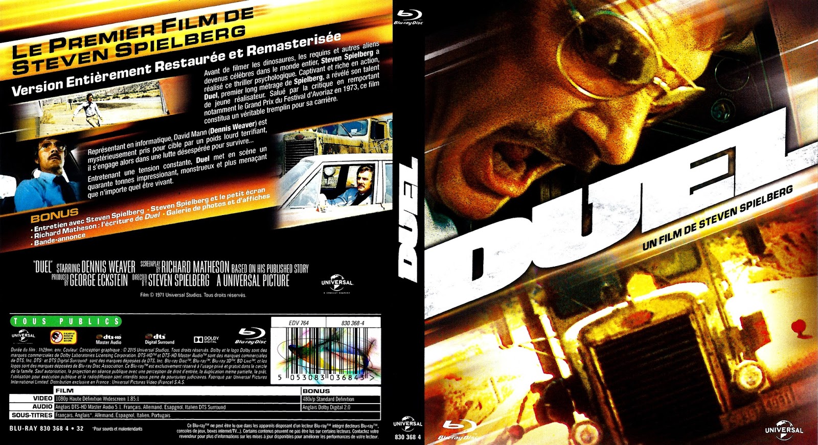 BLU-RAY JAQUETTES BLU-RAY: Duel