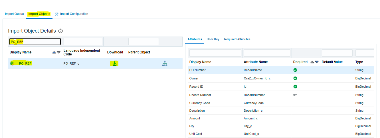 Oracle Application Oracle Fusion Application Composer How To Upload Bulk Data In Custom Object