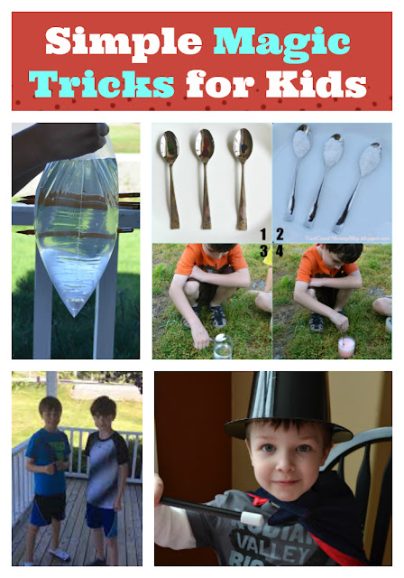 East Coast Mommy: Simple MAGIC TRICKS that kids will love