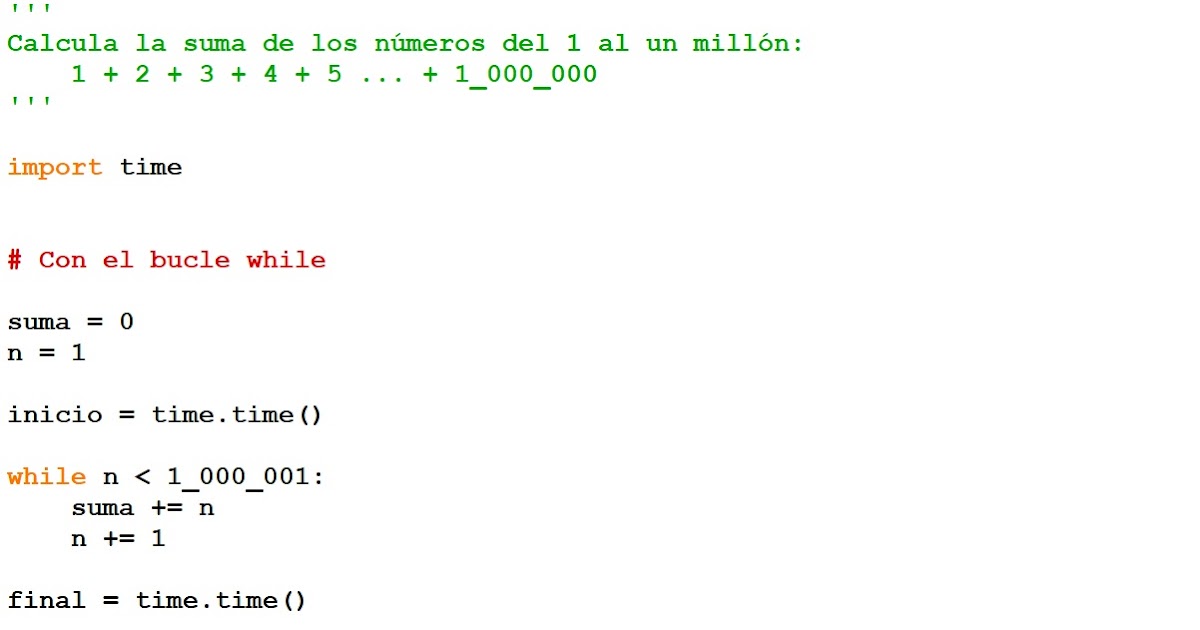 Programar en python: Nivel 9 - MódulosReto 13 - Tiempo de ejecución