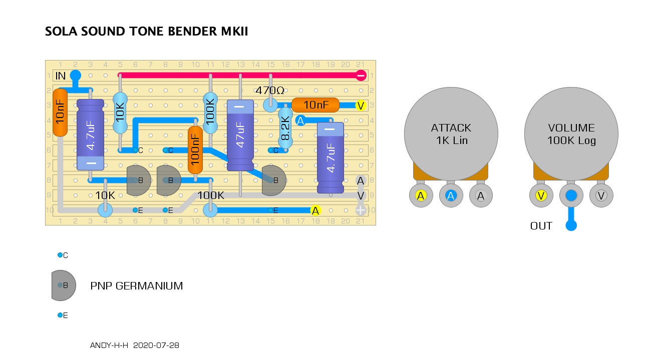 Guitar Effects - Vero - Point to Point - Tag Board Layouts: SOLA SOUND ...