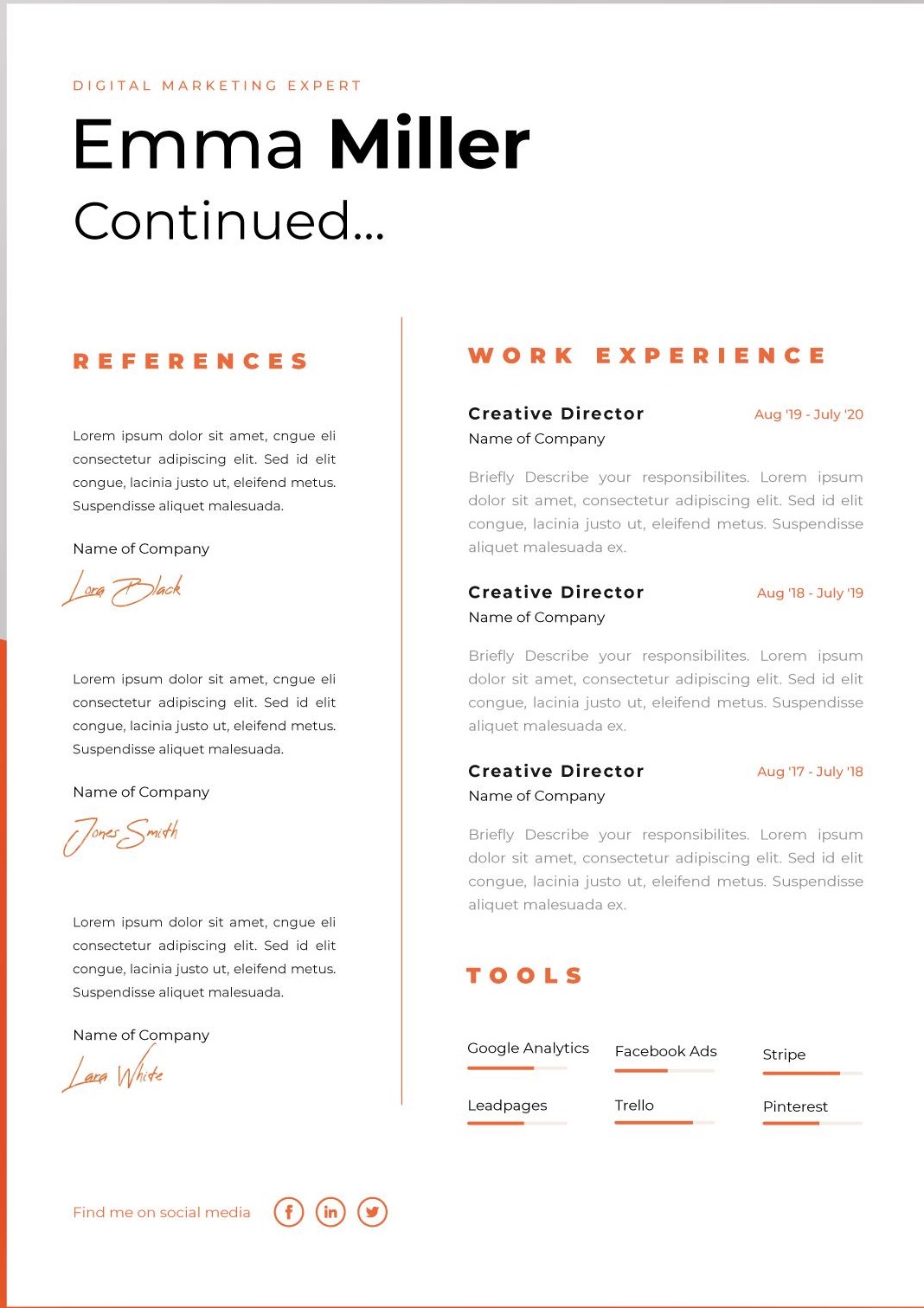 Create Resume Effectively | FREE CV Template