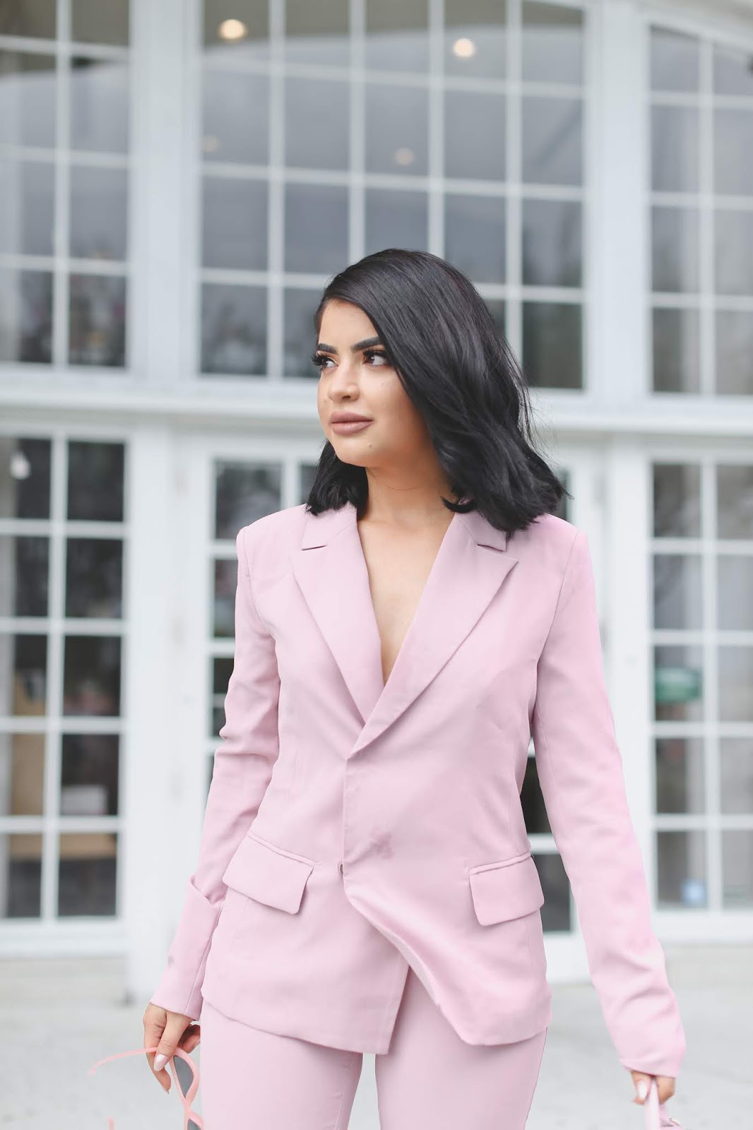 Pink Power Suit | The Fashion Muse