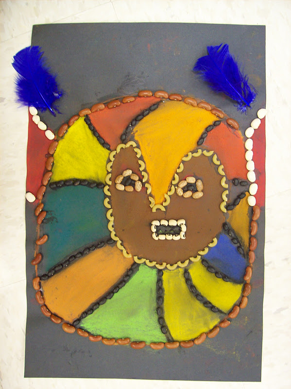 Art at Midway Middle School: African Masks