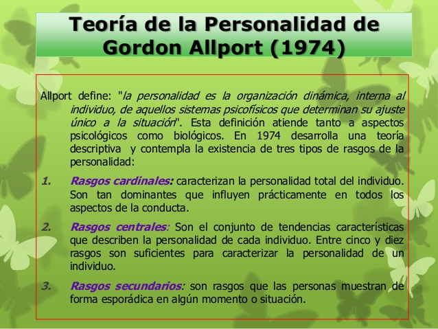 Teoría de la personalidad: de los Rasgos