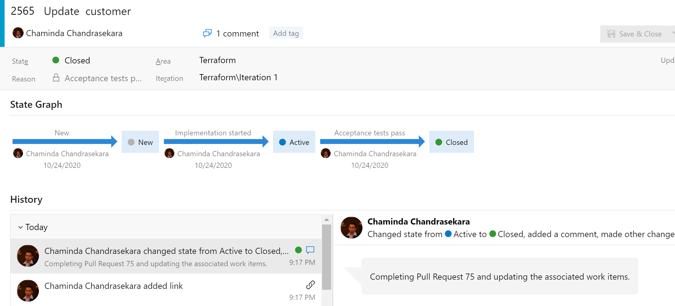 Chaminda's DevOps Journey with MSFT: Set Work Item State on Pull ...
