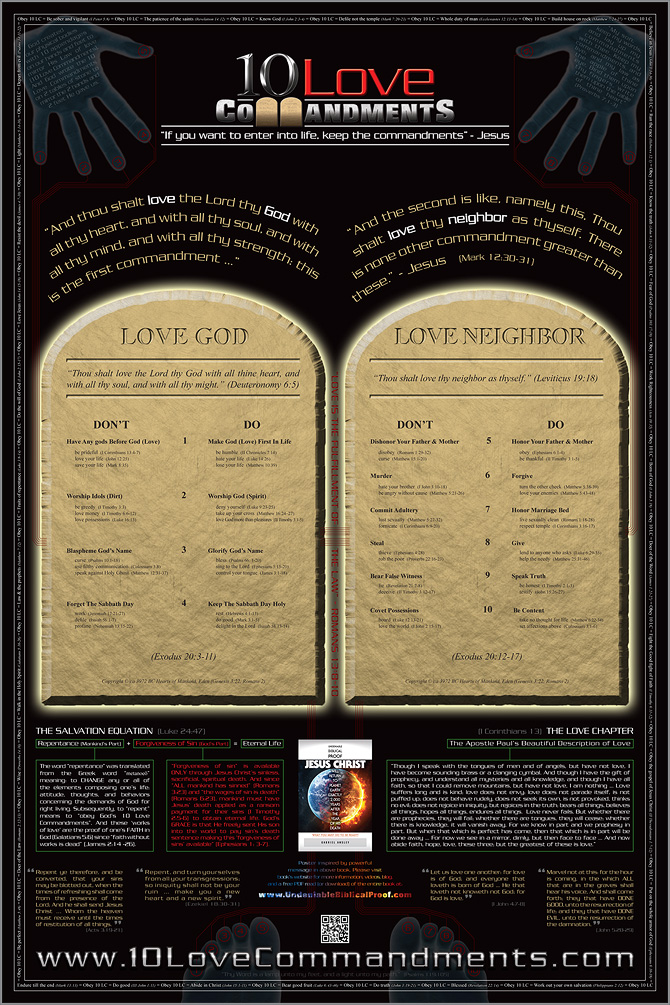Prepare To Meet The Lord: Have You Got Your 10 Love Commandments Poster ...